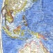 National Geographic Vintage 1965 World Map Fine Art Reproduction Old ...