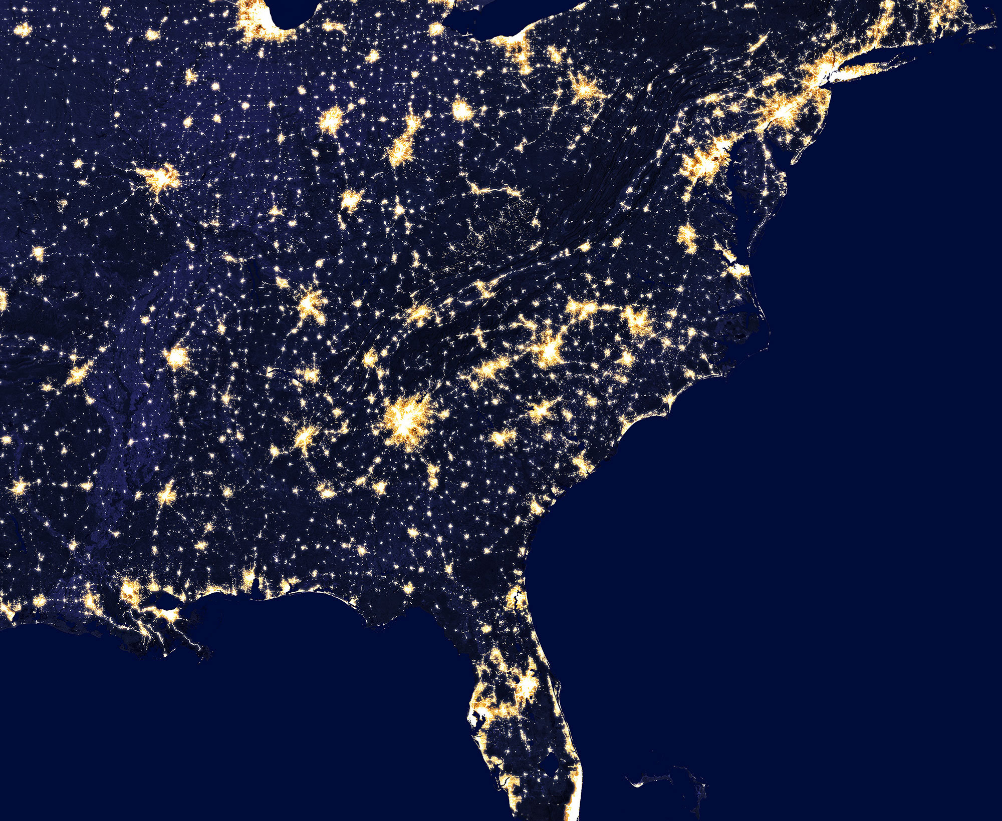 Earth at Night Wall Map - Glowing City Lights Satellite Image - Etsy