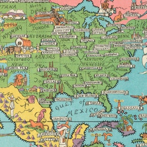 Vintage Map Wall Mural - 1931 Illustrated World Map Wallpaper ...