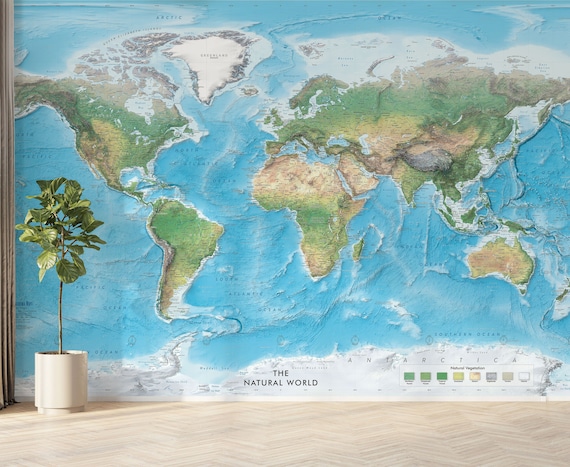 World Physical Map Wallpapers