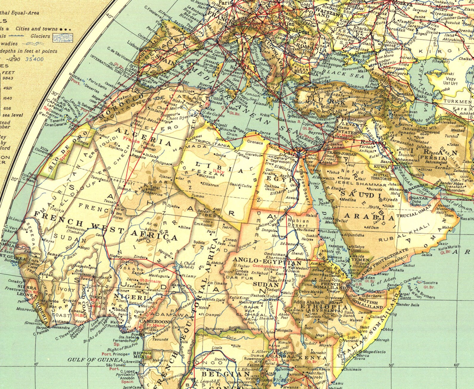 National Geographic Vintage 1935 World Map Hemispheres Fine | Etsy