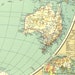 National Geographic Vintage 1935 World Map Hemispheres Fine Art ...