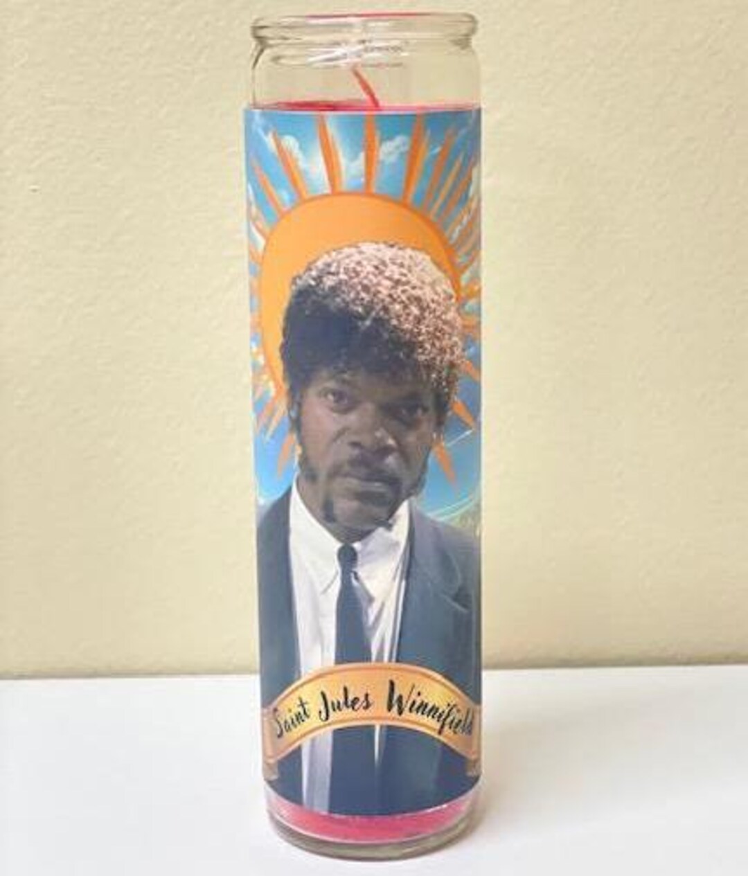 Jules Winnefield, Celebrity Prayer Candle, Celebrity Saint Candle ...