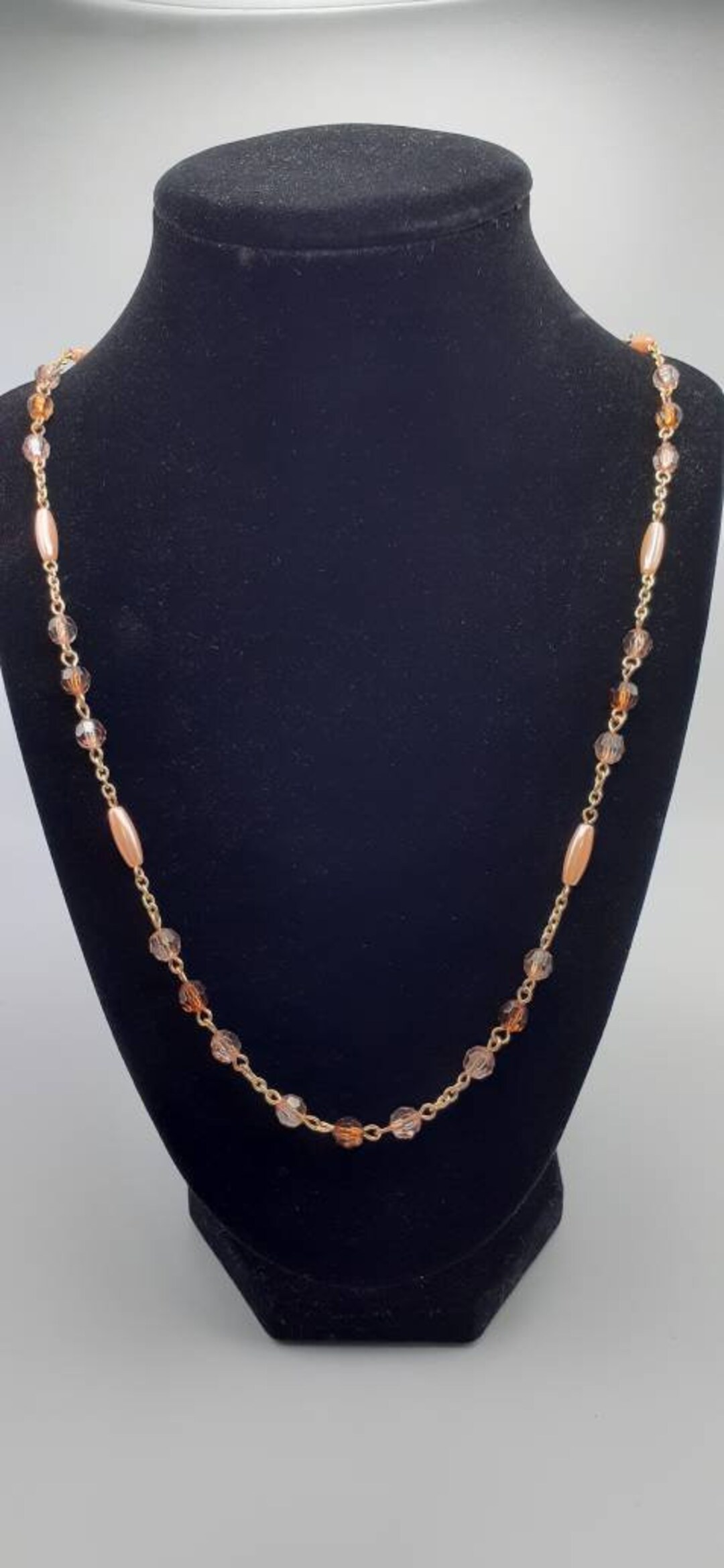 Gold Tone Chain With Beads - Etsy