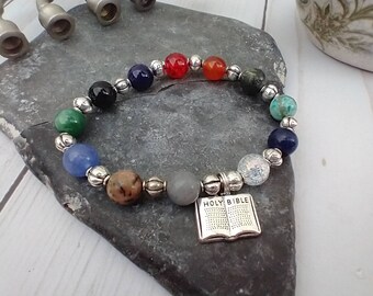 12 Stones of Israel Bracelet - Etsy