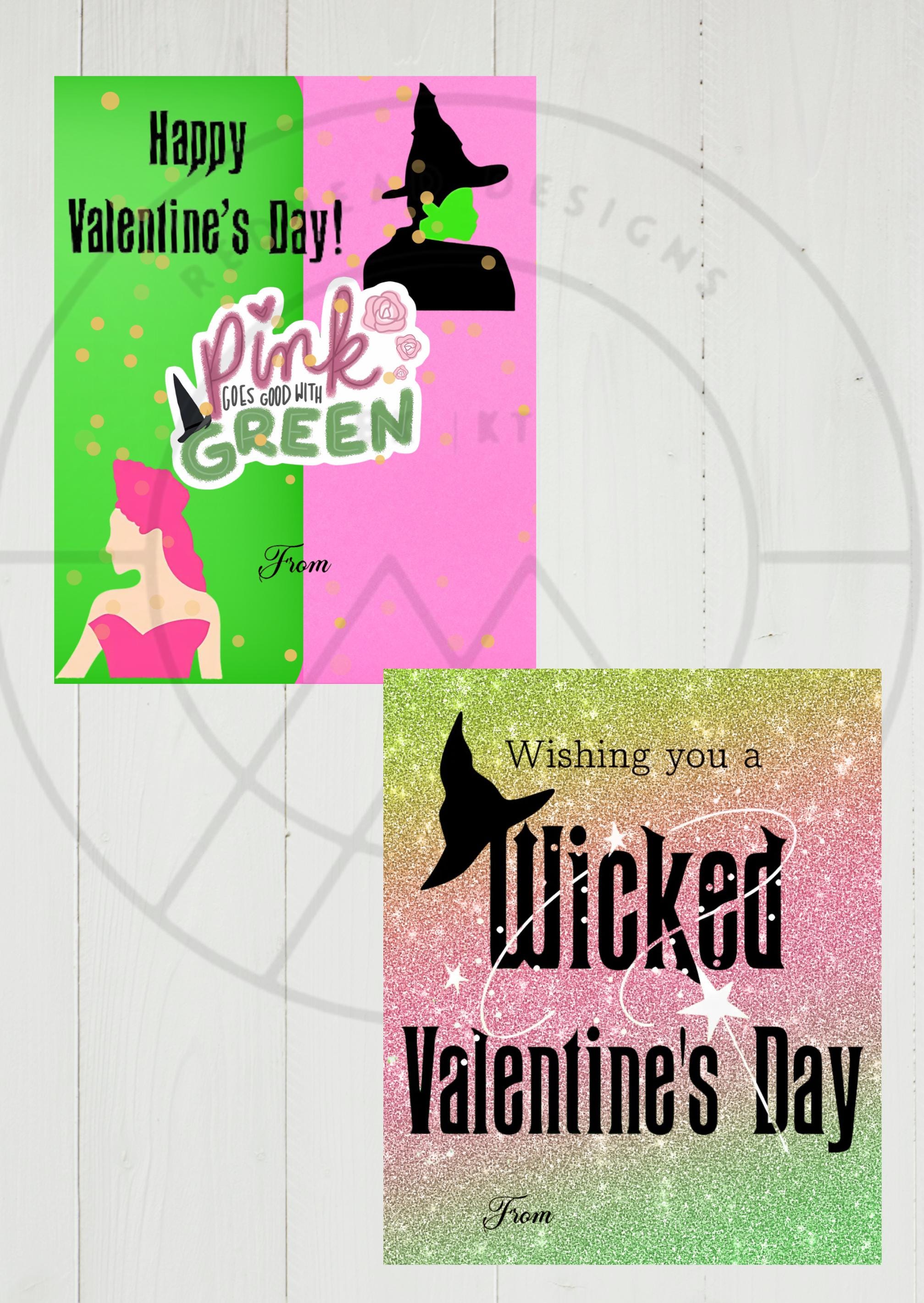 Wicked Inspired Classroom Valentine Cards for Kids Mega Bundle ...