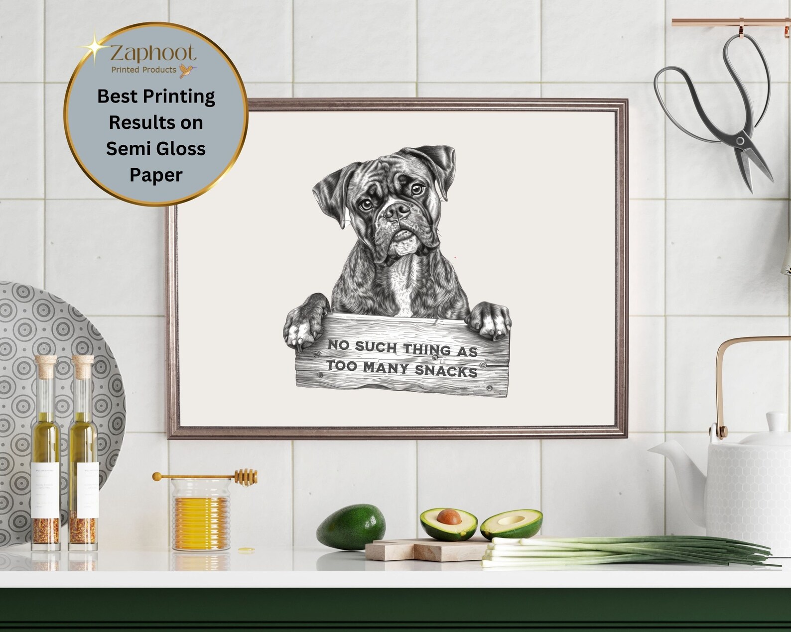 Boxer Dog Kitchen Print: Funny Dog Quote Art (digital Download) - Etsy