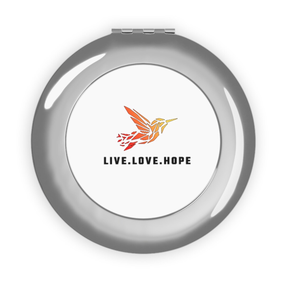 Live.love.hope Logo White and Silver Personal Size Compact - Etsy