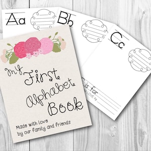 Baby's First ABC Book, Printable ABC Book, Baby's First Alphabet Book ...