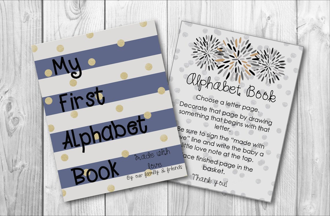 Baby's First ABC Book, Printable ABC Book, Baby's First Alphabet Book ...