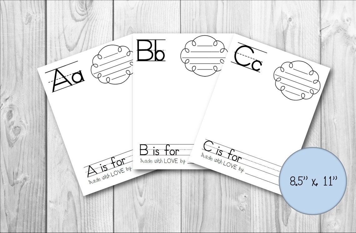 Baby's First ABC Book, Printable ABC Book, Baby's First Alphabet Book ...