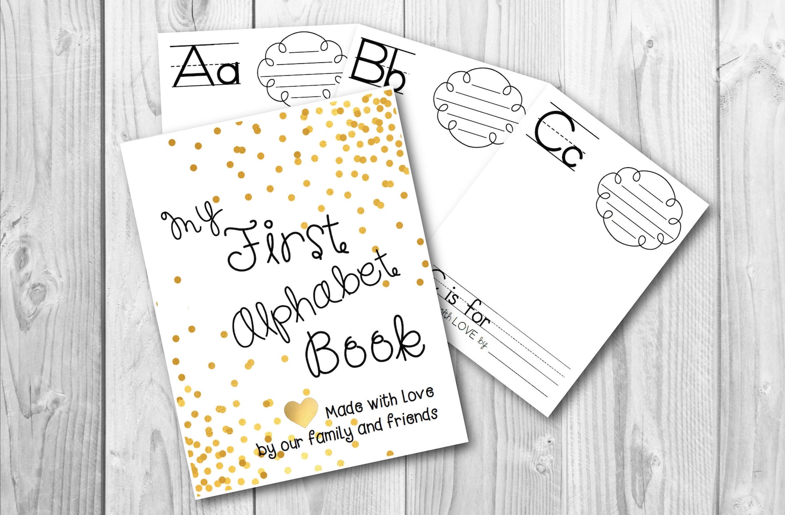 Baby's First ABC Book, Printable ABC Book, Baby's First Alphabet Book ...