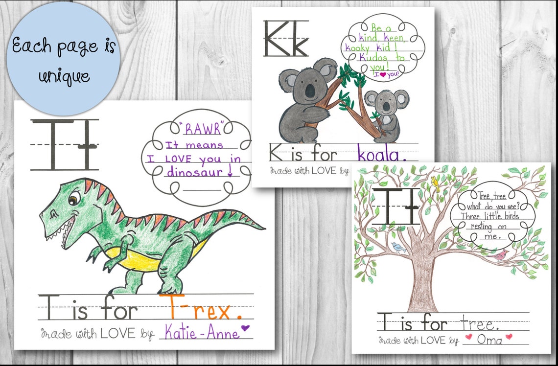 Baby's First ABC Book, Printable ABC Book, Baby's First Alphabet Book ...
