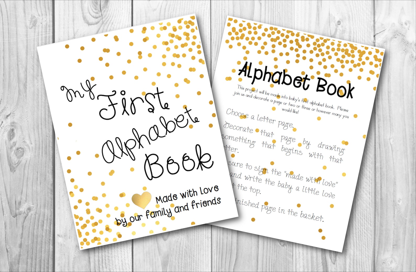 Baby's First ABC Book, Printable ABC Book, Baby's First Alphabet Book ...