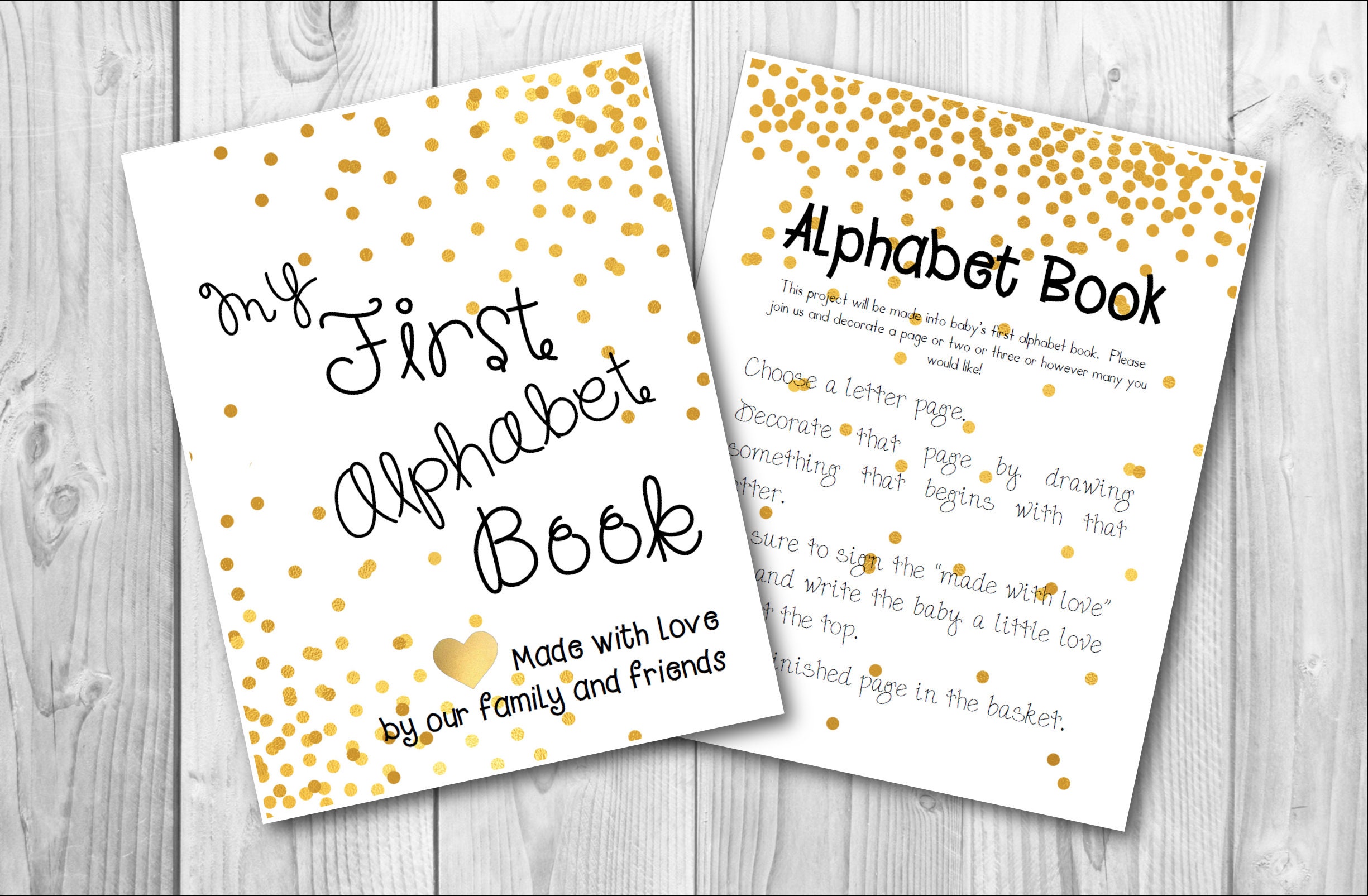 Baby's First ABC Book, Printable ABC Book, Baby's First Alphabet Book ...