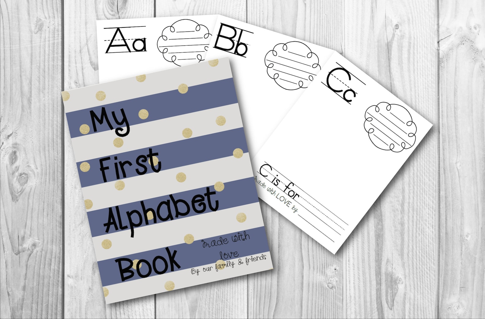 Baby's First ABC Book, Printable ABC Book, Baby's First Alphabet Book ...