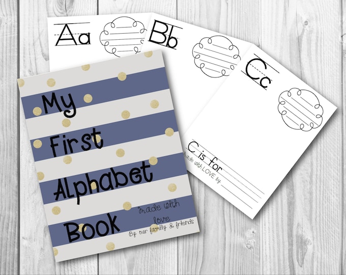 Baby's First ABC Book, Printable ABC Book, Baby's First Alphabet Book ...