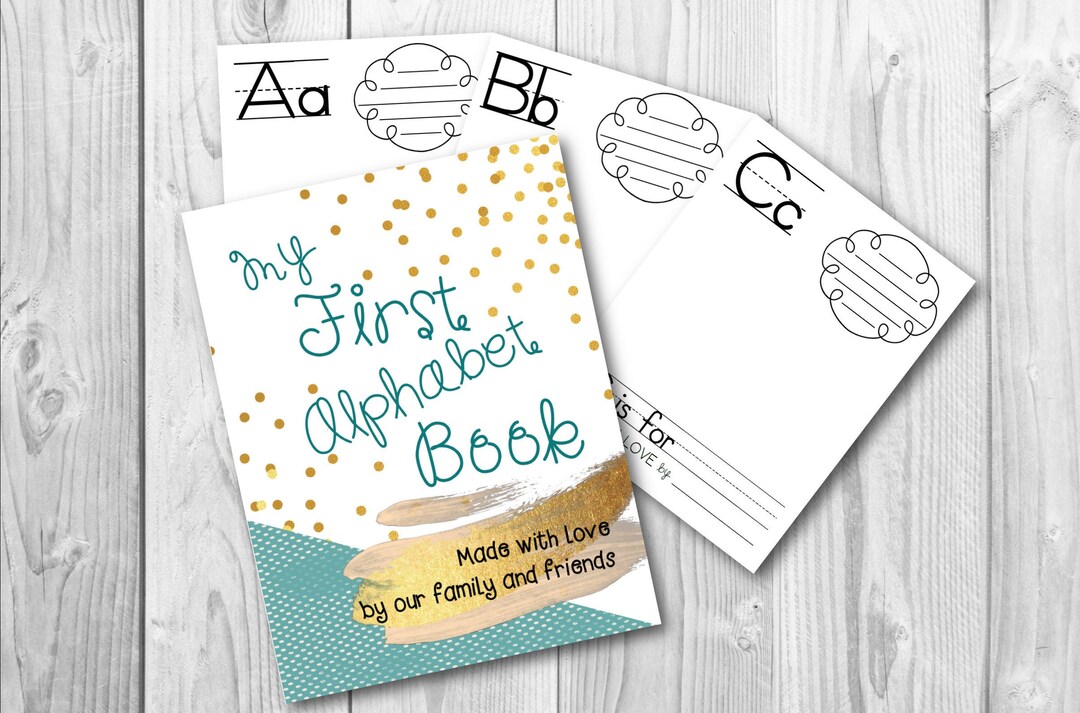 Baby's First ABC Book, Printable ABC Book, Baby's First Alphabet Book ...