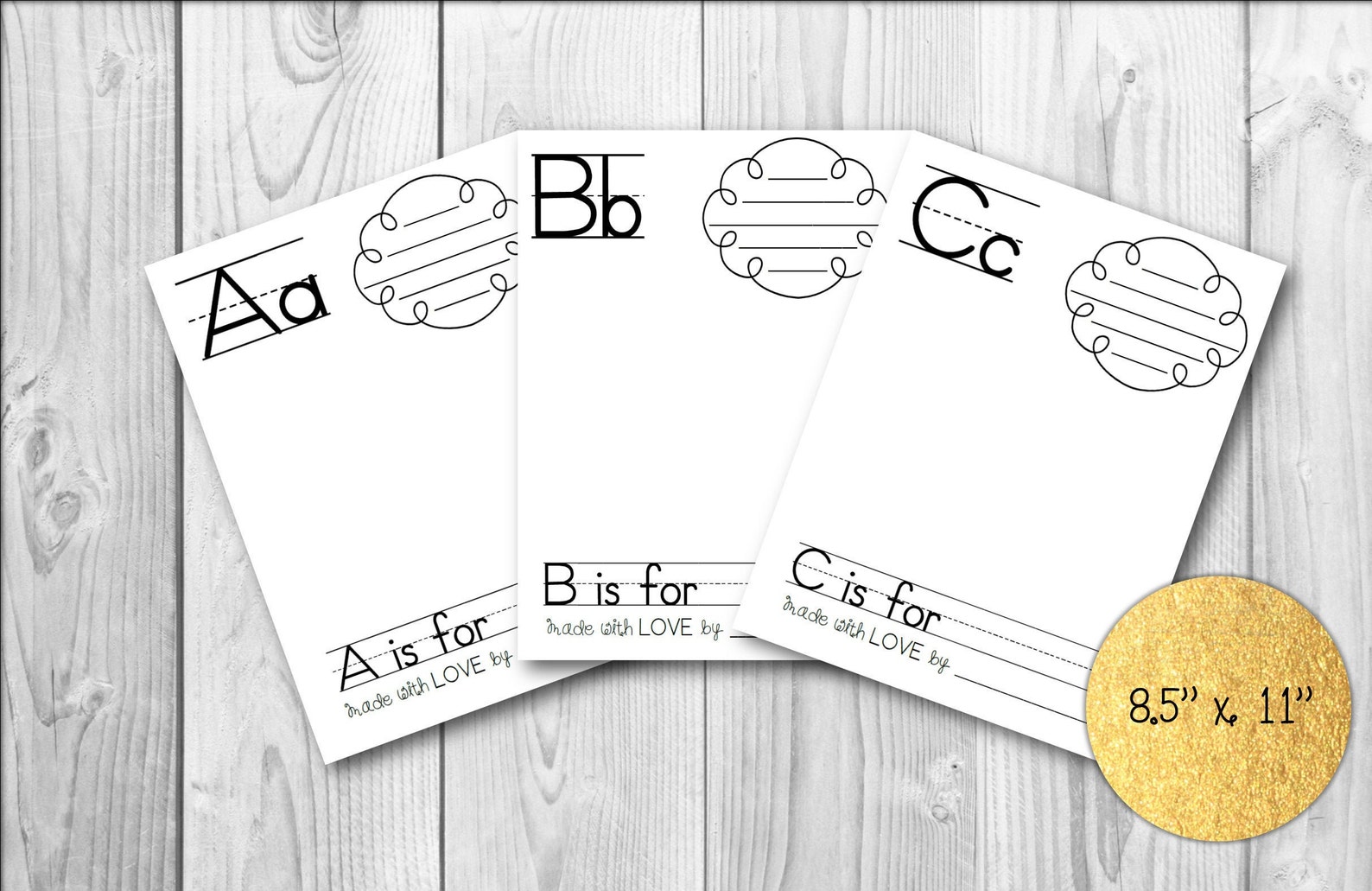 Baby's First ABC Book, Printable ABC Book, Baby's First Alphabet Book ...
