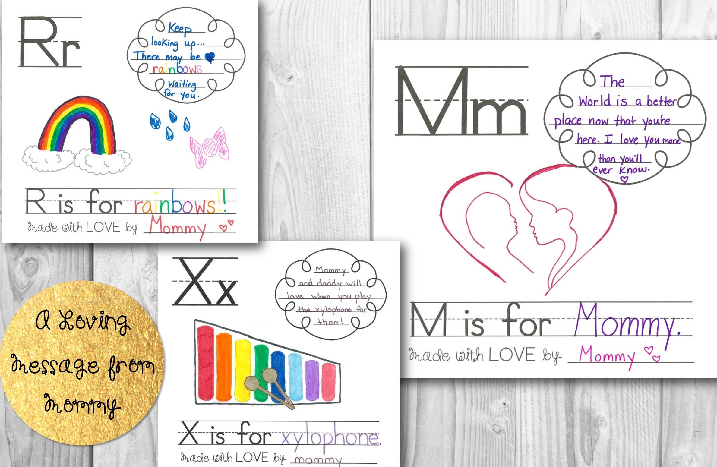 Baby's First ABC Book, Printable ABC Book, Baby's First Alphabet Book ...