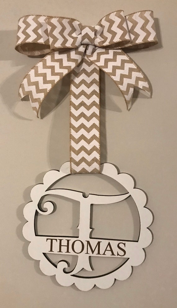 Monogram Door Hangers for Any Door Makes Great Personalization | Etsy