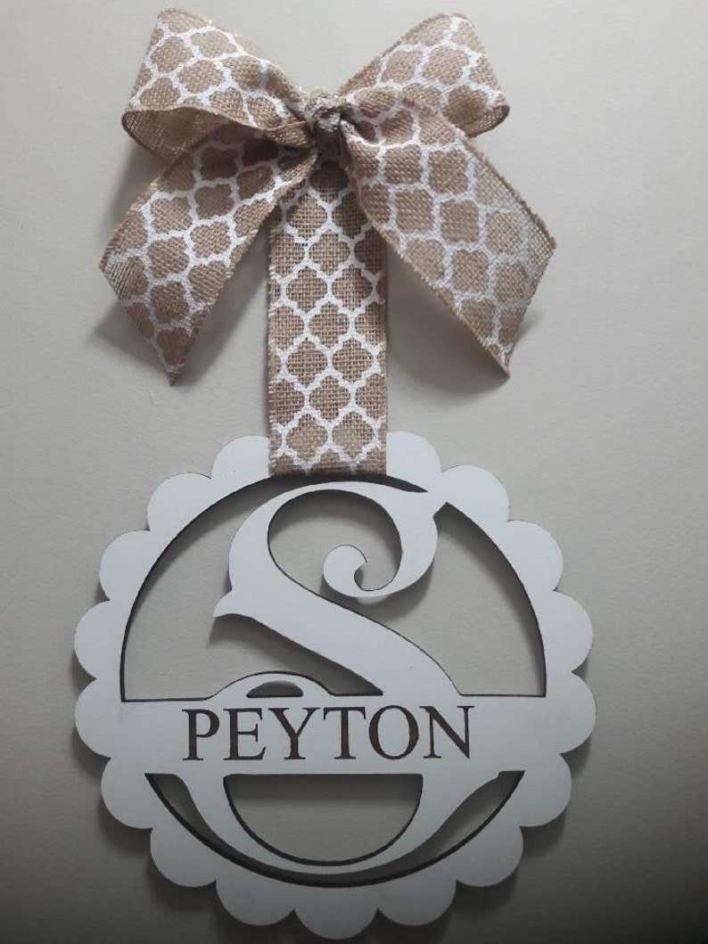 Monogram Door Hangers for Any Door Makes Great Personalization | Etsy