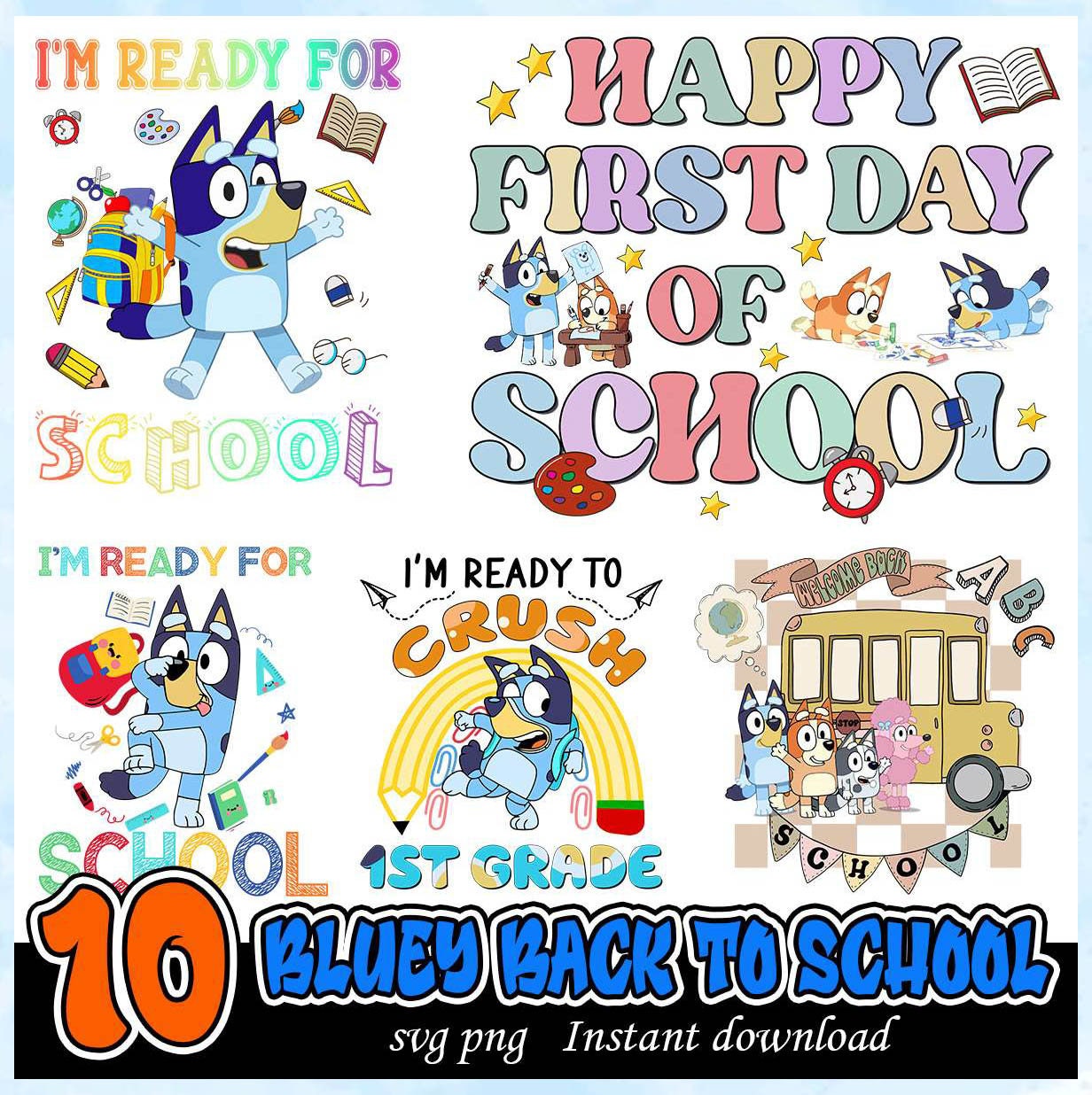 Bluey Bundle, Bluey Cut Files For Cricut, Bluuey And Biingo, Bluuey ...