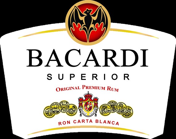 BACARDI label | Etsy