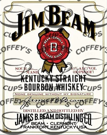 Jim Beam Label - Etsy