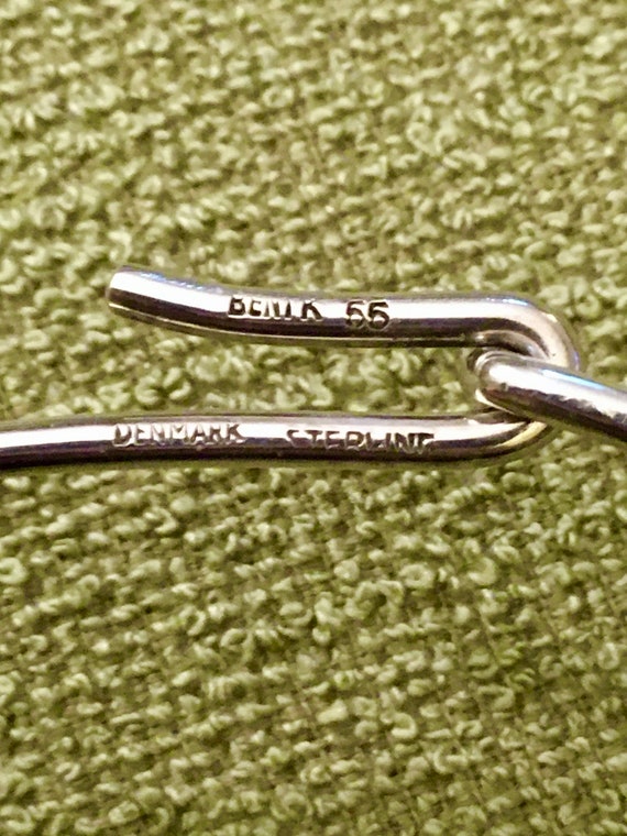 Silver Bent Knudsen Modernist Choker Neck Ring Amethy… - Gem