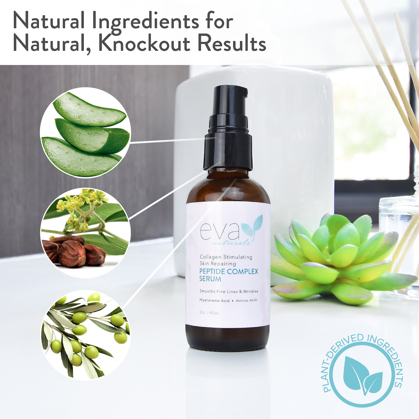 Eva Naturals Peptide Complex Collagen Stimulating Skin Repairing Serum ...