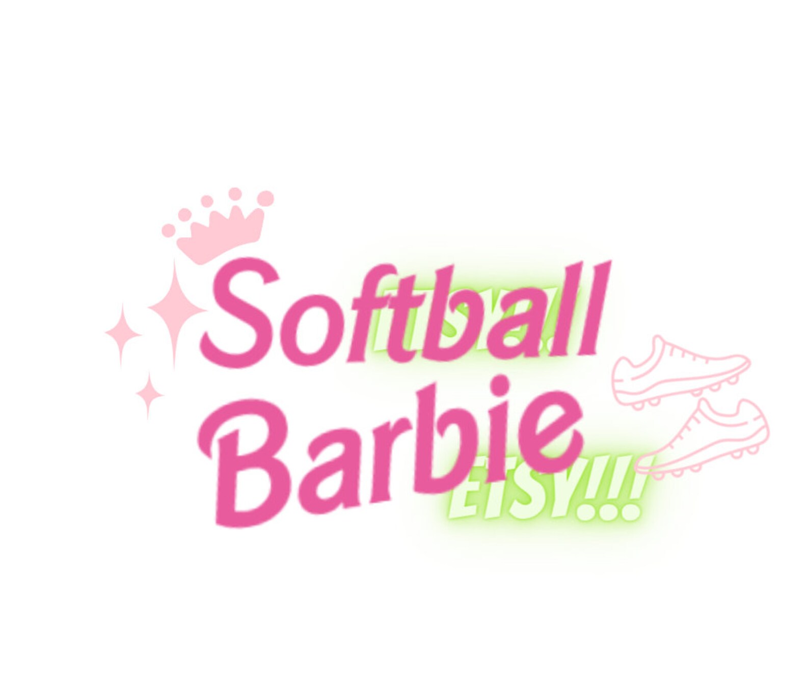 Softball Barbie Theme Svg - Etsy