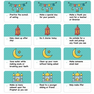 Ramadan 30 Good Deeds List | Printable | for Kids - Etsy