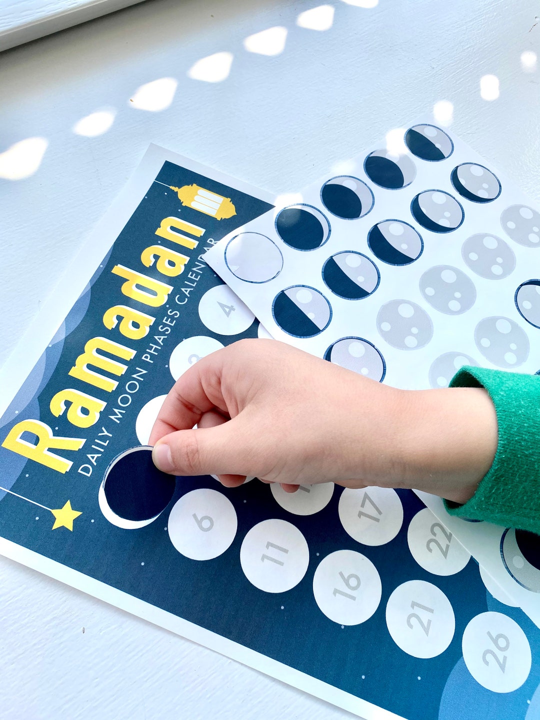 PRINTED Ramadan Moon Phases Calendar - Etsy