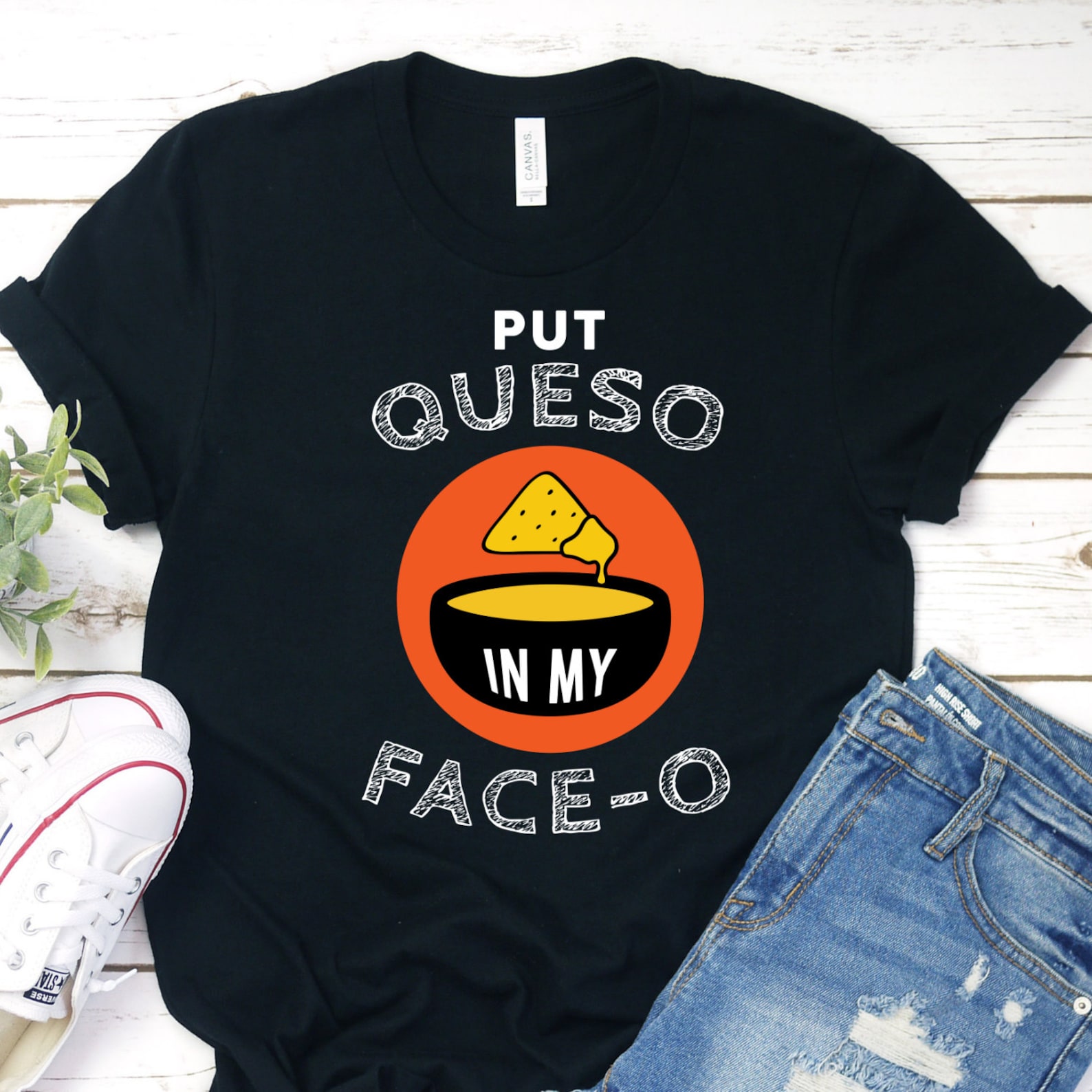 Queso in My Face-o Shirt, Queso Shirt, Queso Pun T-shirt, Funny Queso ...