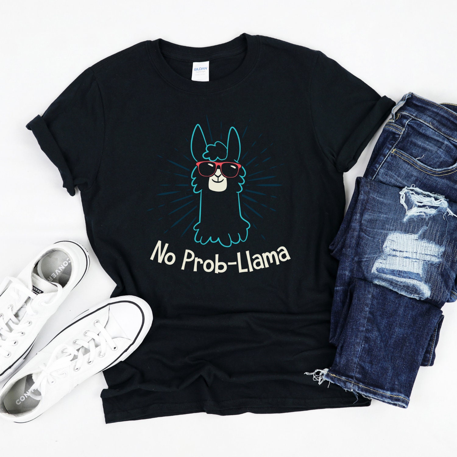 No Problama Llama Llama Shirt No Problem T-shirt - Etsy