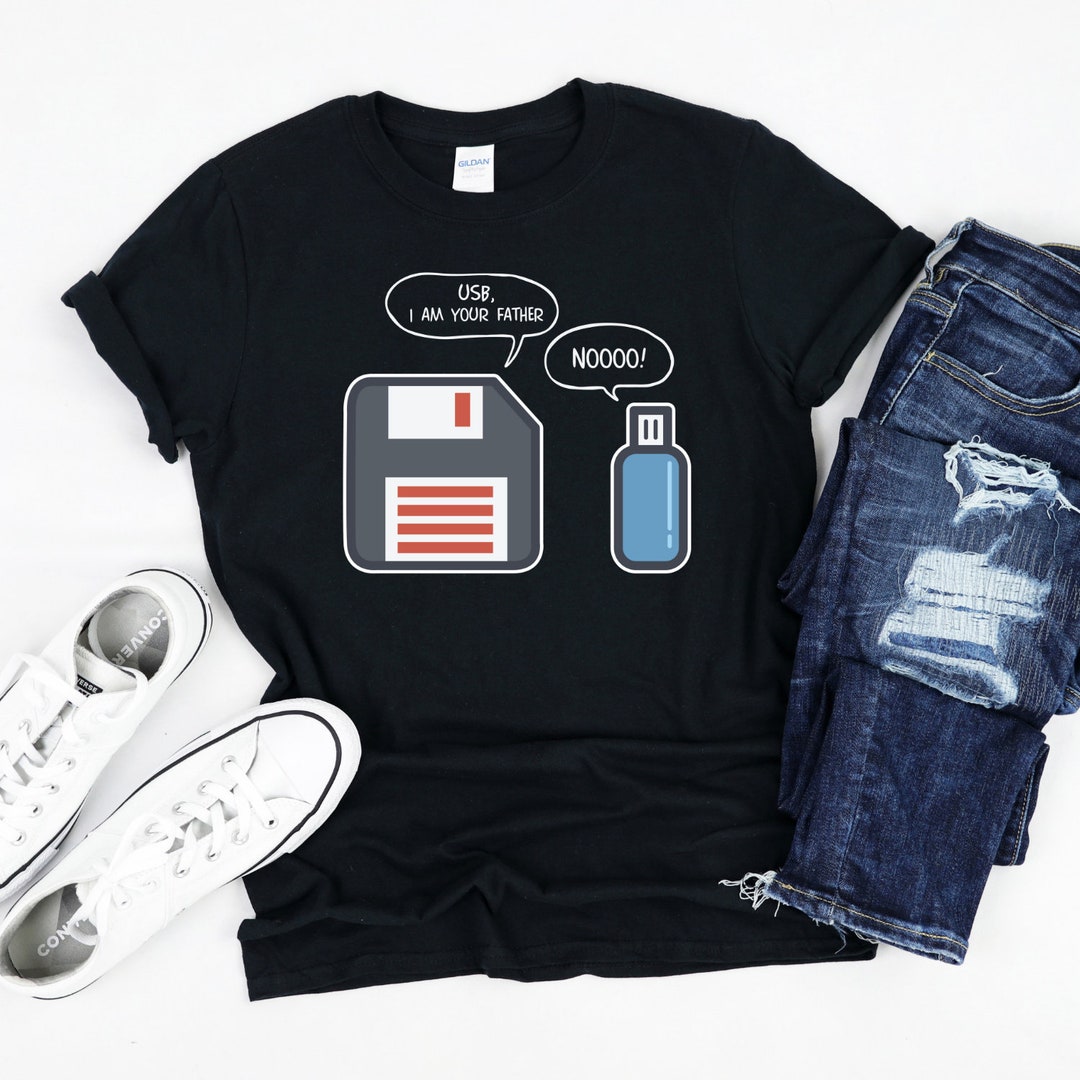 USB I Am Your Father, Funny Computer Dad Gift, Fathers Day Geek Shirt ...