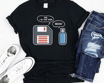 Floppy Disk & USB Flash Drive Nerdy i Am Your Father Funny Fathers Day ...