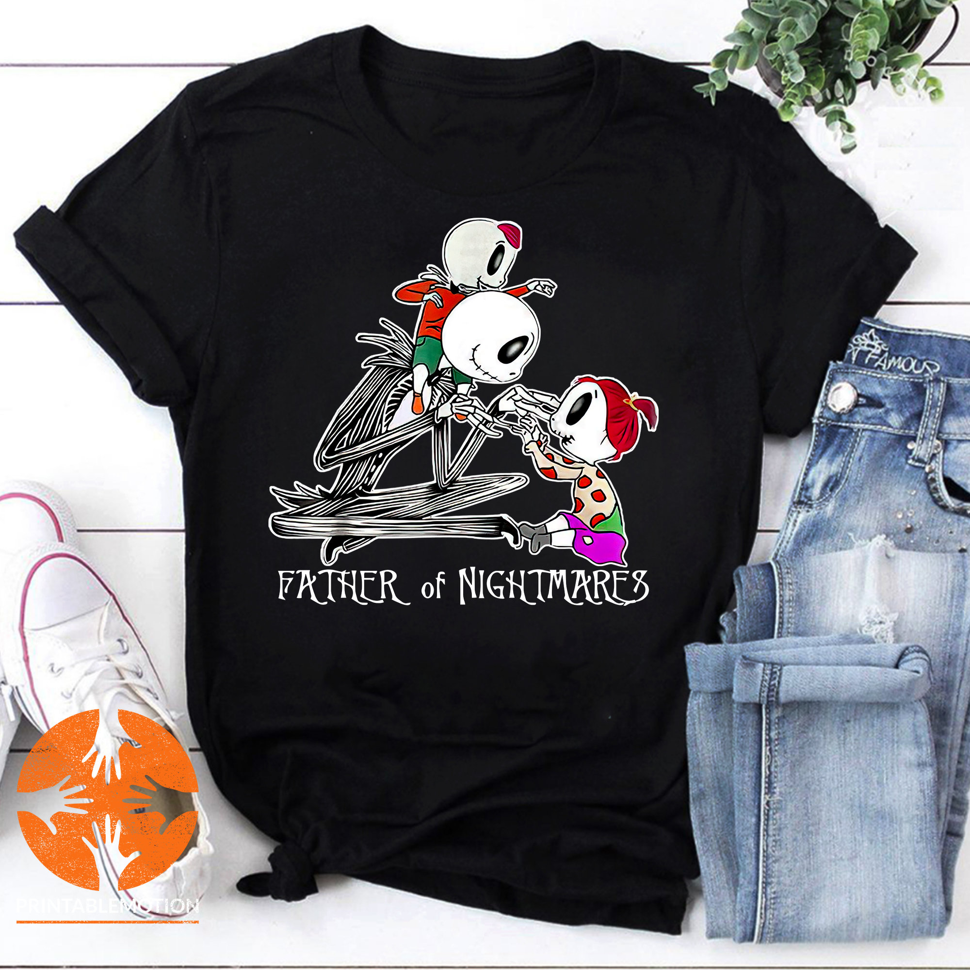 Father of Nightmares Vintage T-shirt, the Night Before Christmas Shirt ...