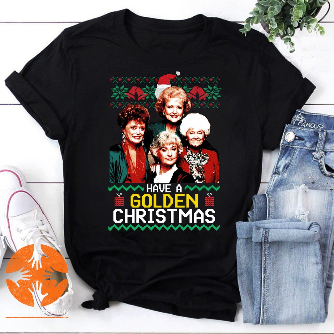 The Golden Girls Golden Christmas Classic Vintage T-shirt, the Golden ...