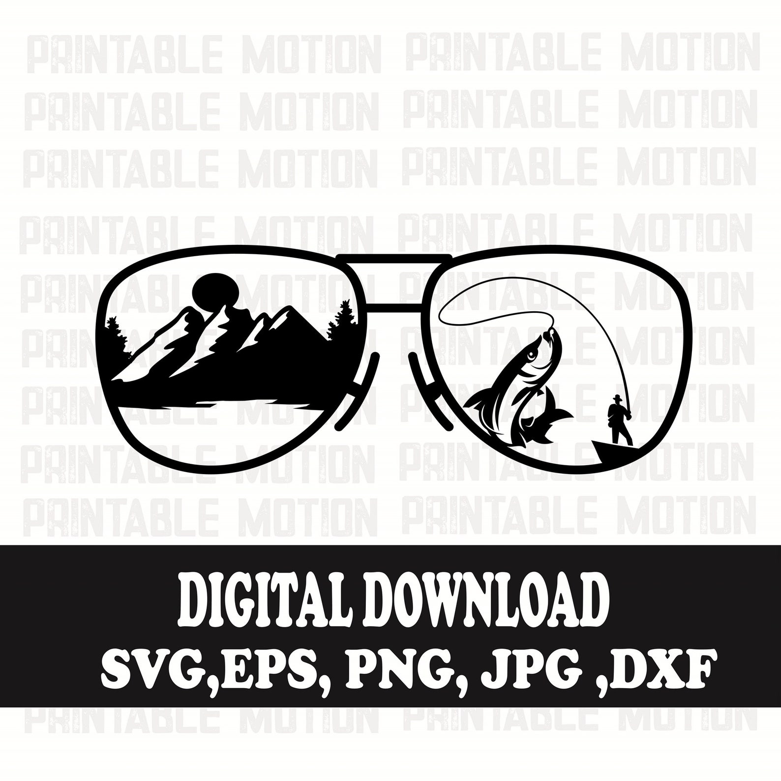 Aviator Salmon Fishing Lover Svg L Salmon Fly Fish Cut File - Etsy