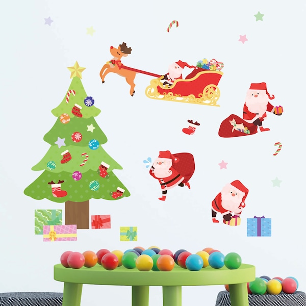 Christmas Wall Decals Removable - Etsy