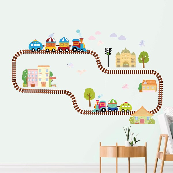 Kids Train Wall Decals - Etsy