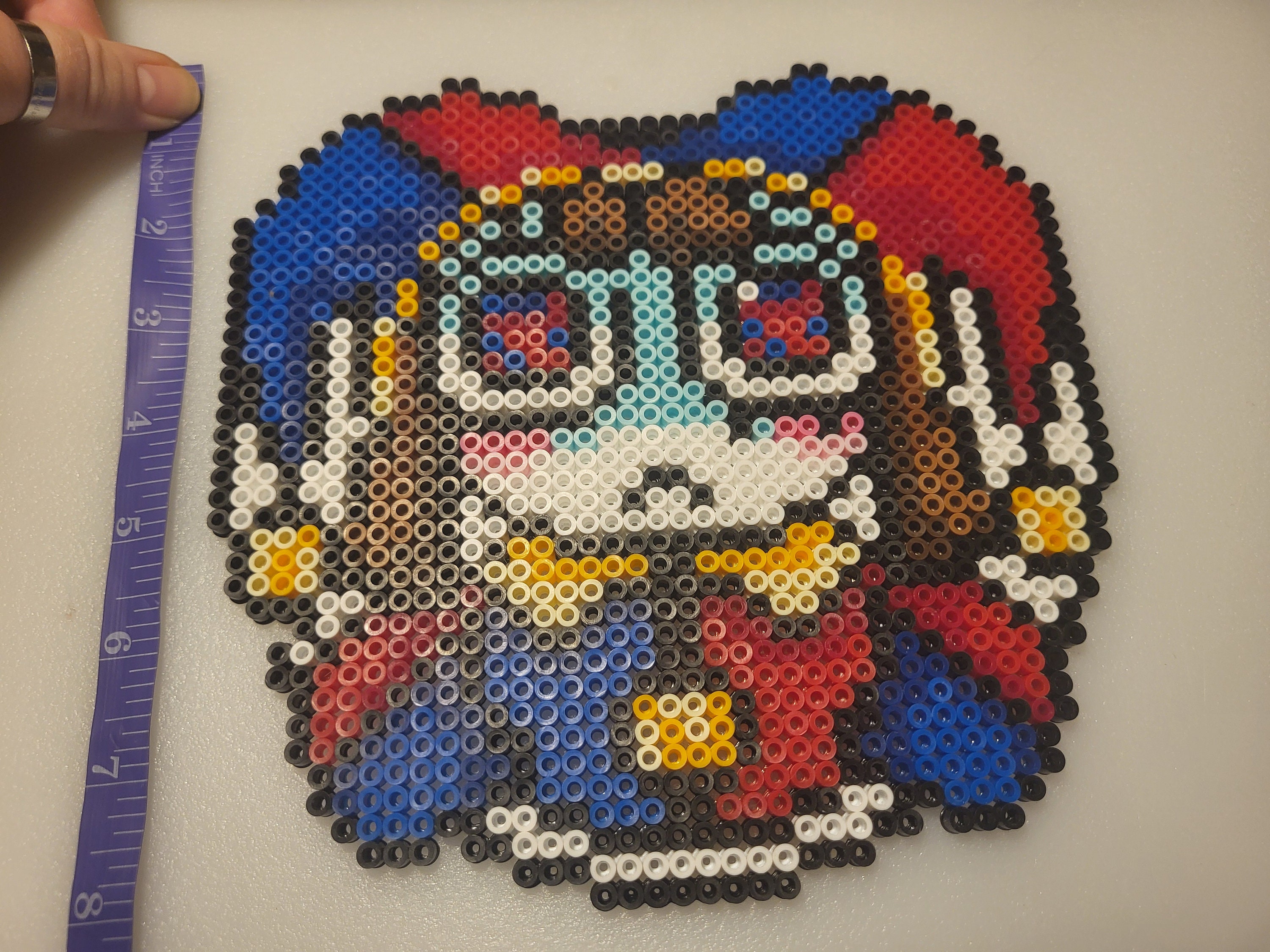 Handmade POMNI Amazing Digital Circus PERLER Art Large - Etsy