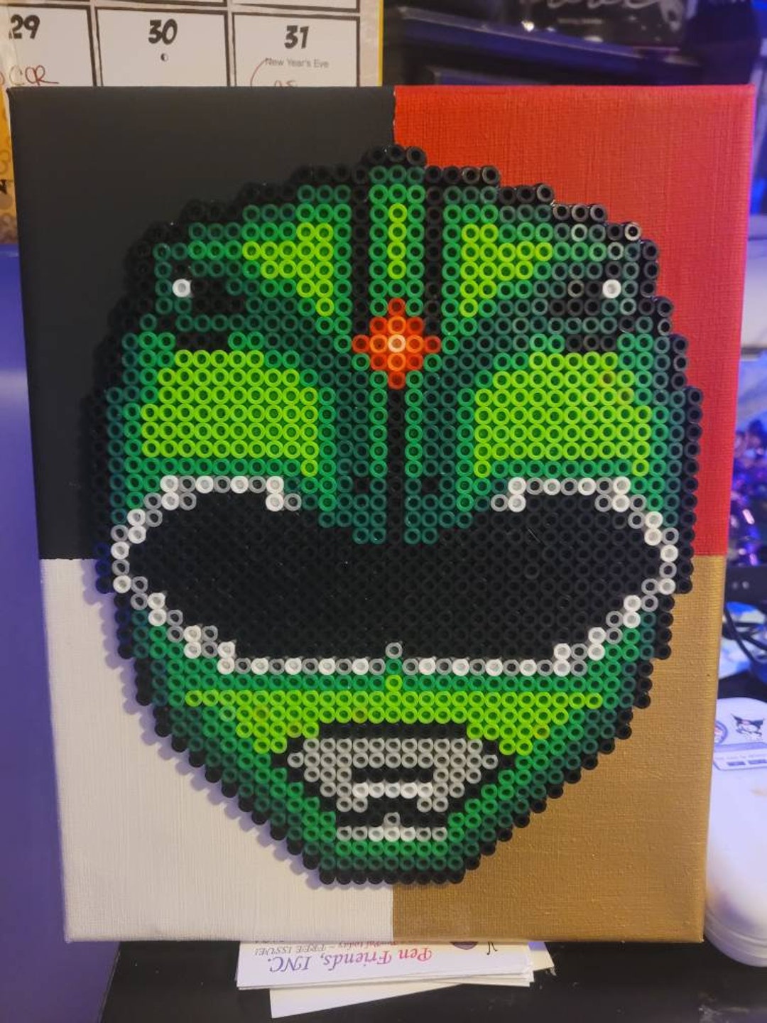 Green Power Ranger 8x10 Pixel Art on Canvas - Etsy