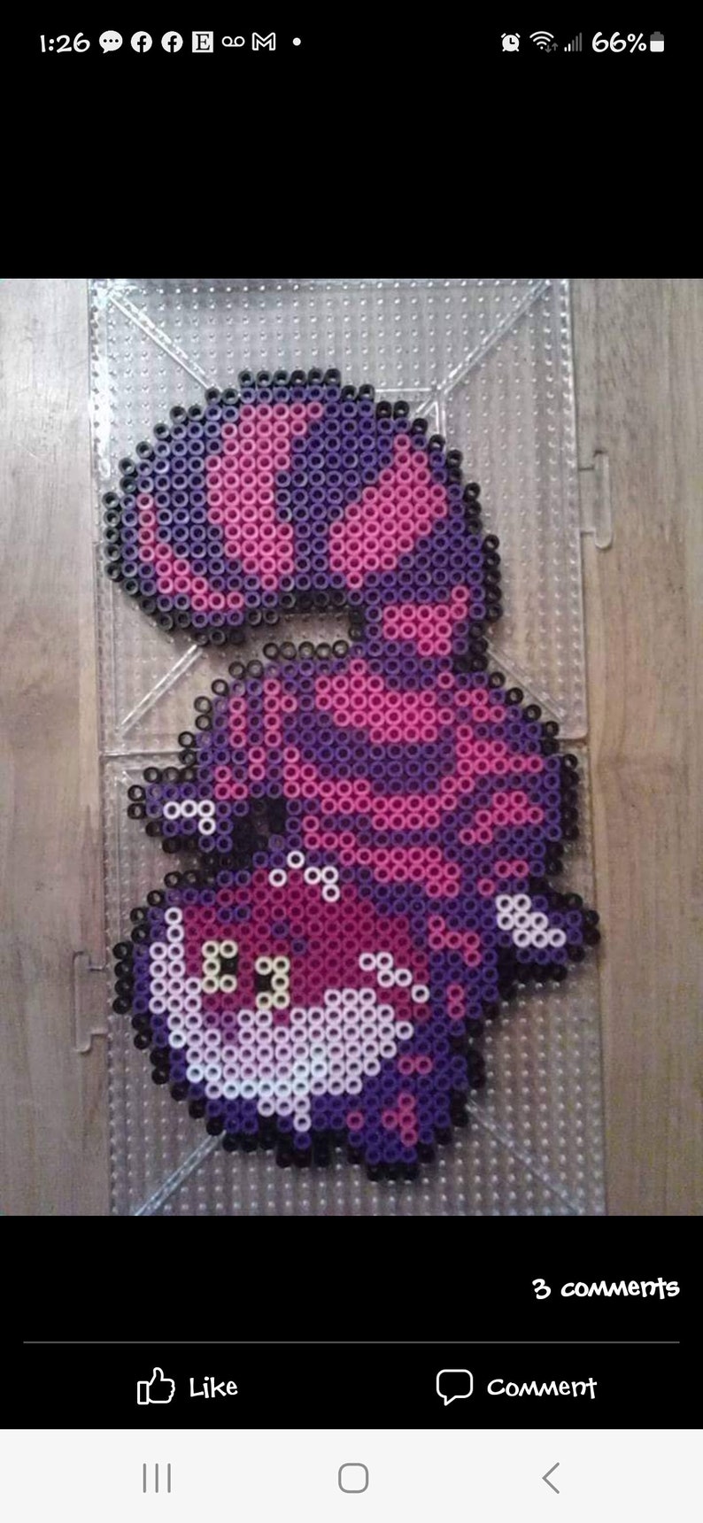 Cheshire Cat Alice In Wonderland Pixel Art Perler Etsy