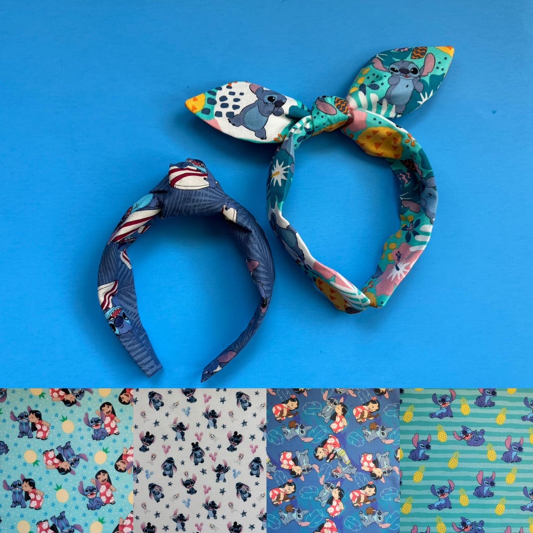 Lilo and Stitch Inspired Tie Knot Headband/knotted Headband/turban ...