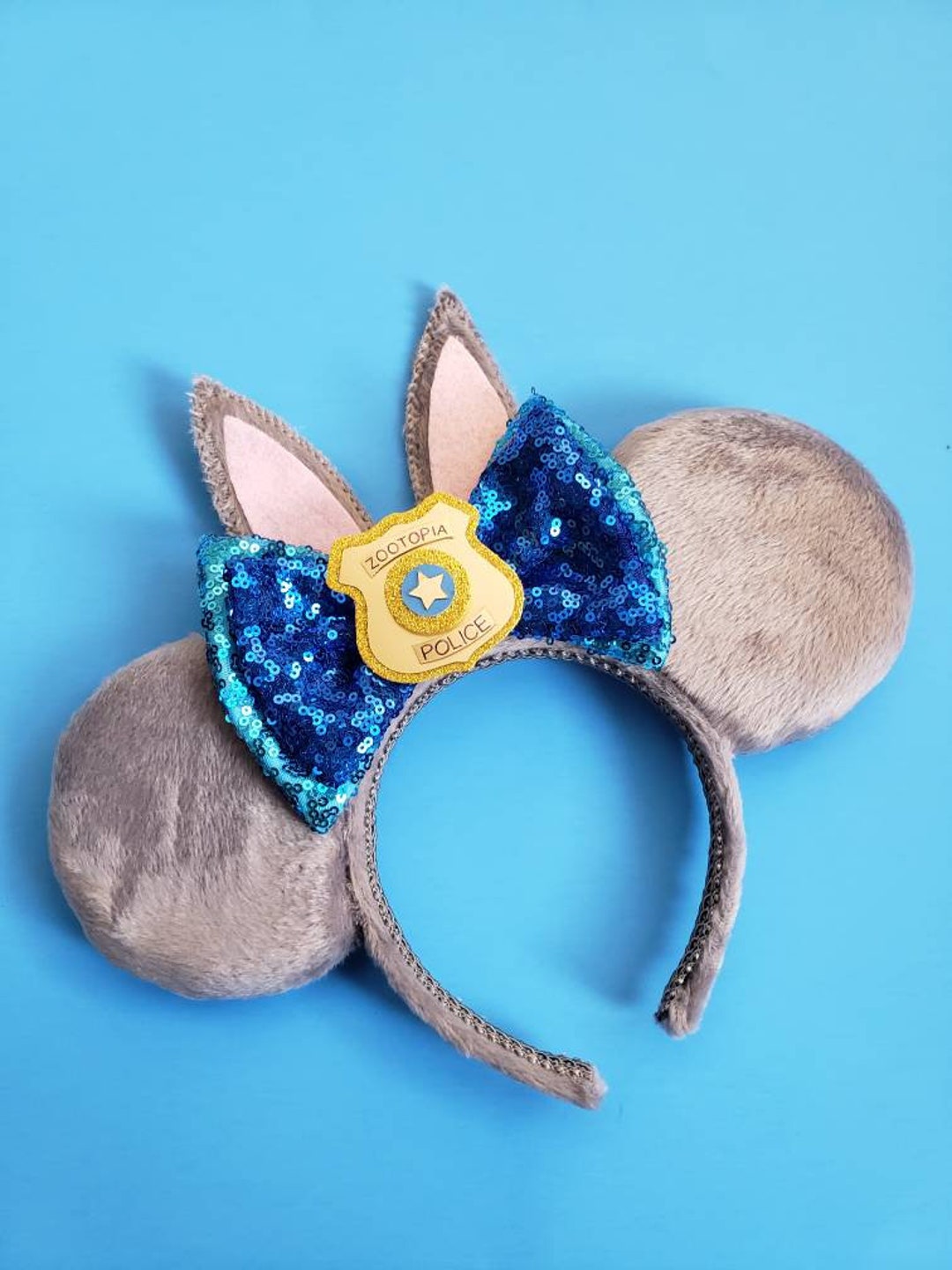 Judy Hopps Inspired Mickey Ears/zootopia Inspired Mickey Ears - Etsy