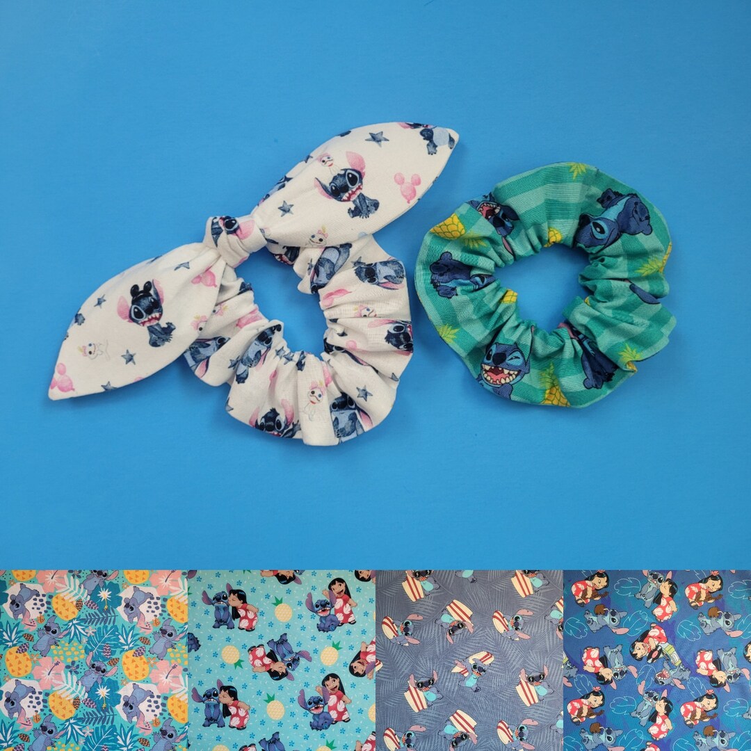 Lilo and Stitch Inspired Scrunchies/ Scrunchies/ Scrunchies With Tie ...
