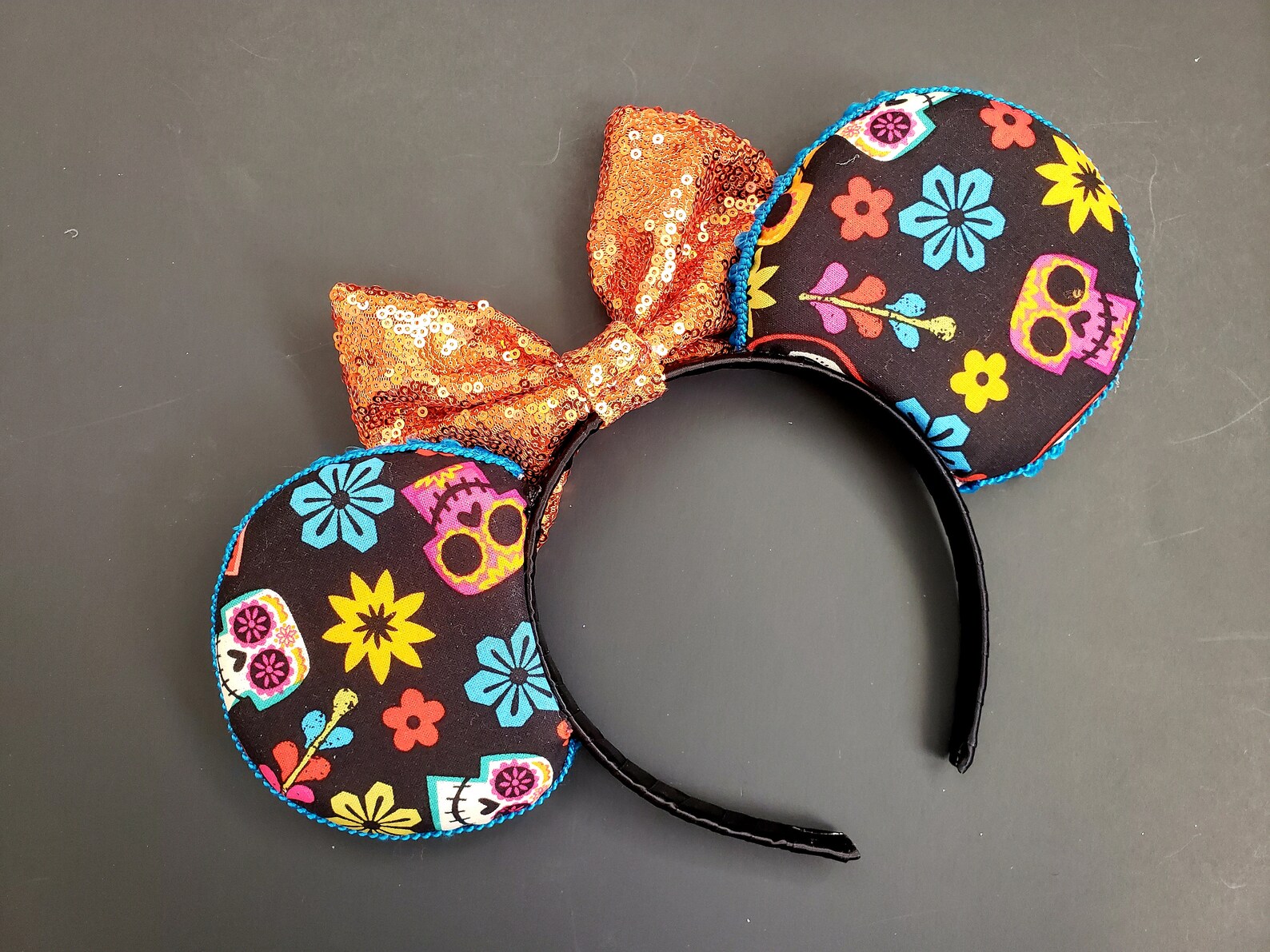 Coco Inspired Mickey Ears/halloween Inspired Mickey Ears/day - Etsy